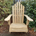 DIY plans to build a comfortable Adirondack chair with curved arms ...